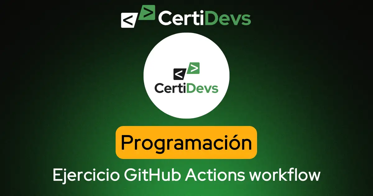 Ejercicio GitHub Actions workflow con Node.js y pruebas npm