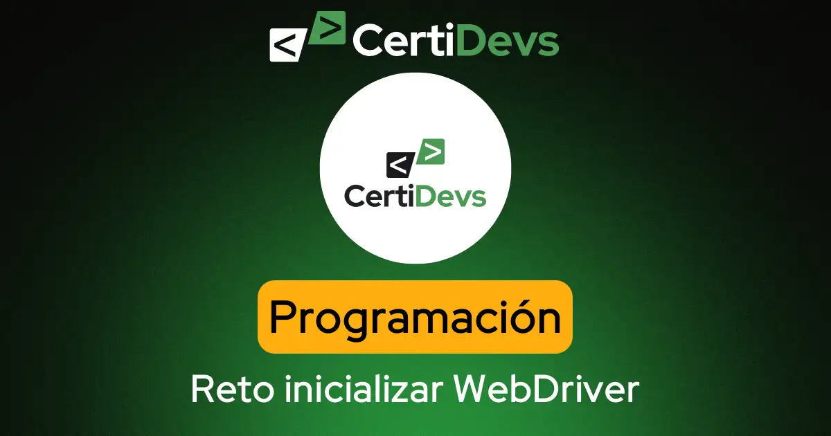 Ejercicio Java para inicializar WebDriver Chrome con Selenium