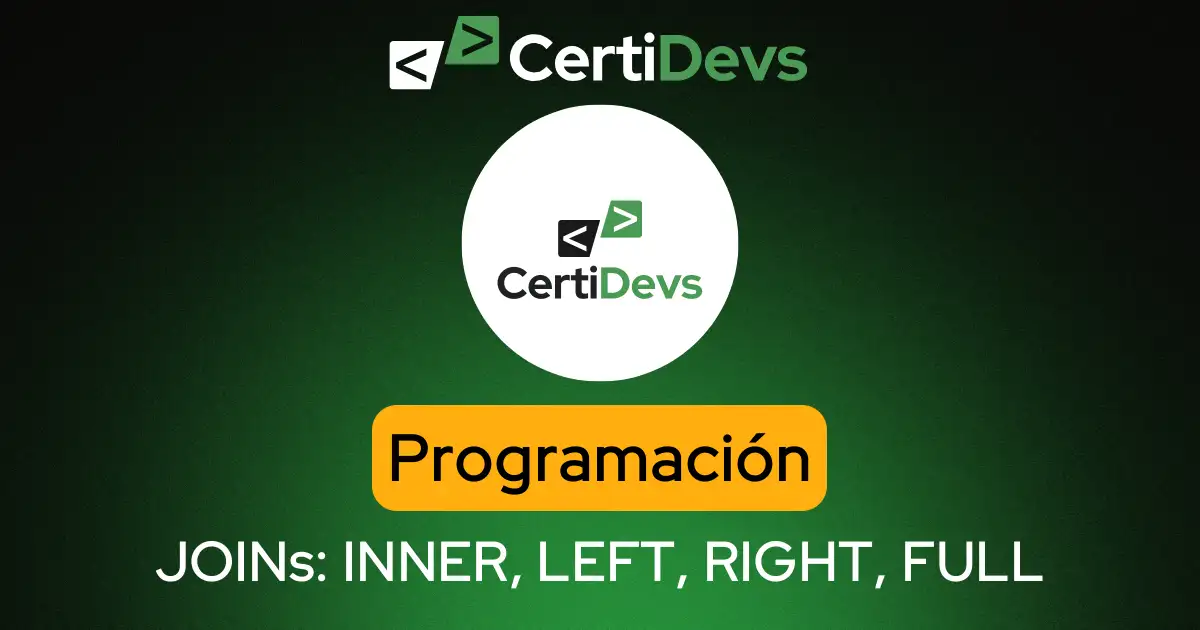 Tutorial SQL: joins inner, left, right y full explicado