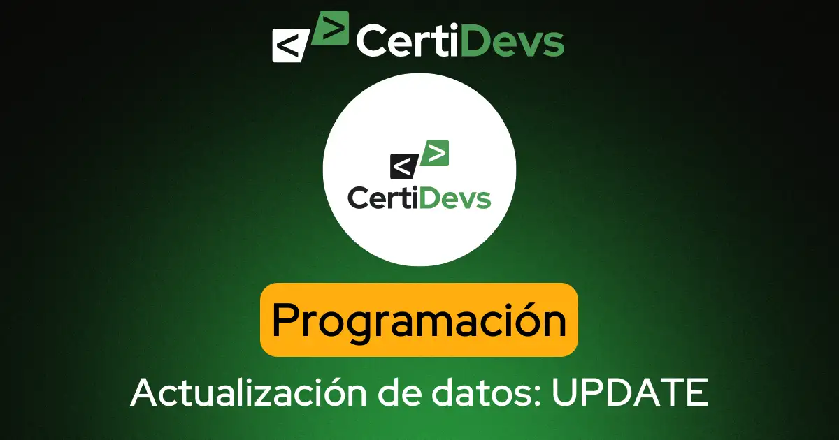 Actualización de datos en SQL con sentencia UPDATE