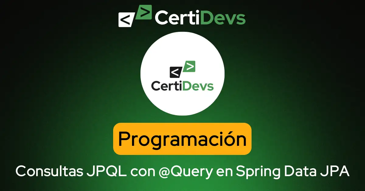 Consultas JPQL con @Query en Spring Data JPA paso a paso