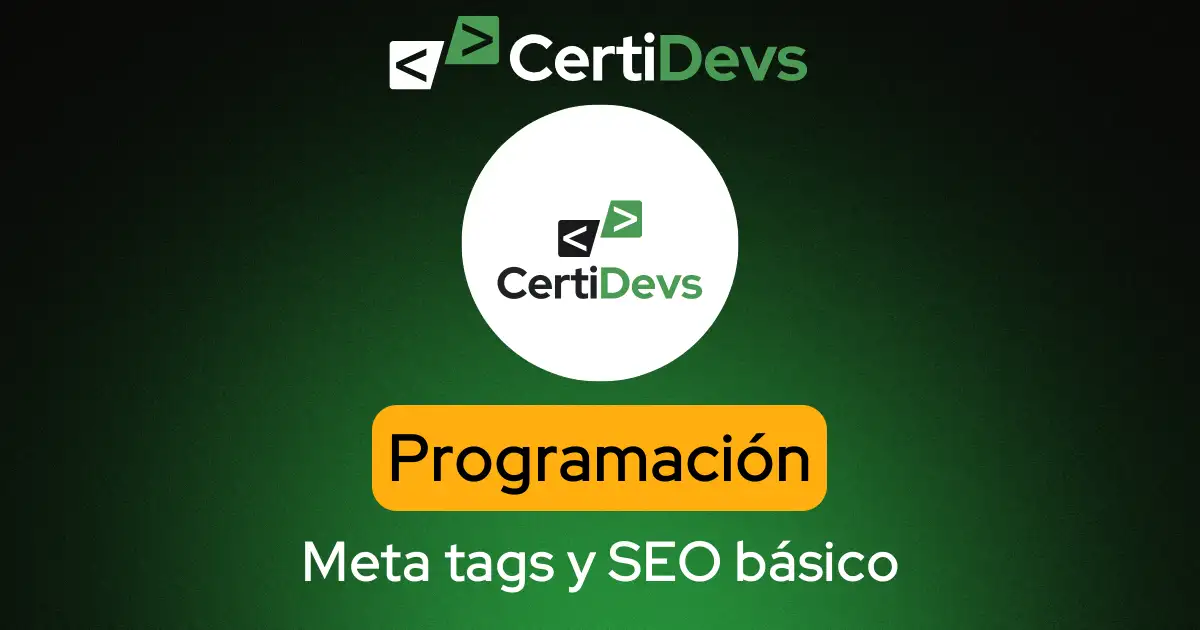 Meta tags y SEO básico en HTML para optimizar tu web