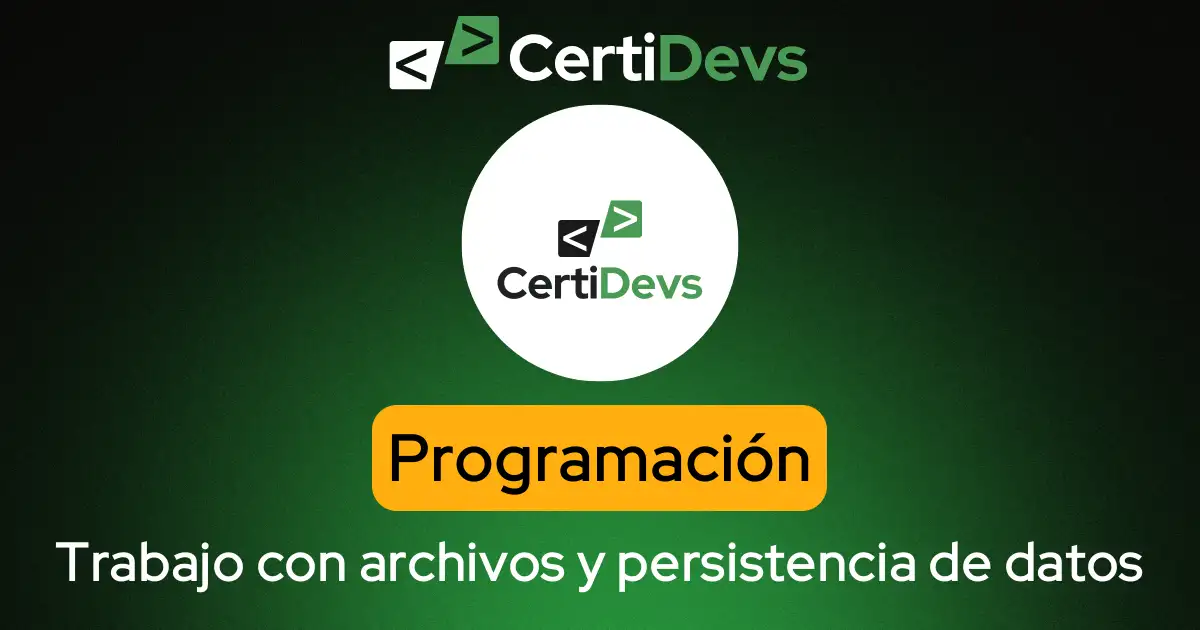 Trabajo con archivos y bases de datos en PHP: persistencia y CRUD