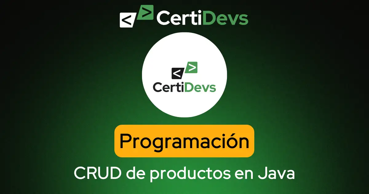 Ejercicio Java: CRUD de productos en Java
