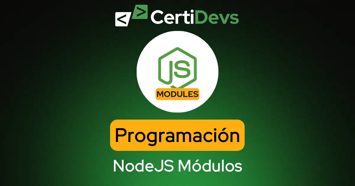 Aprender módulos en NodeJS para backend con JavaScript