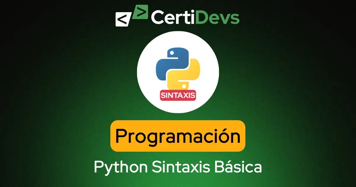 Aprender Python sintaxis básica para desarrollo y ciencia de datos