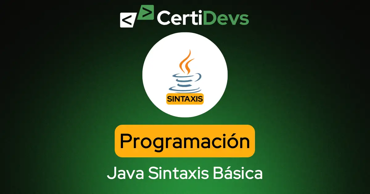 Certificado Java programación