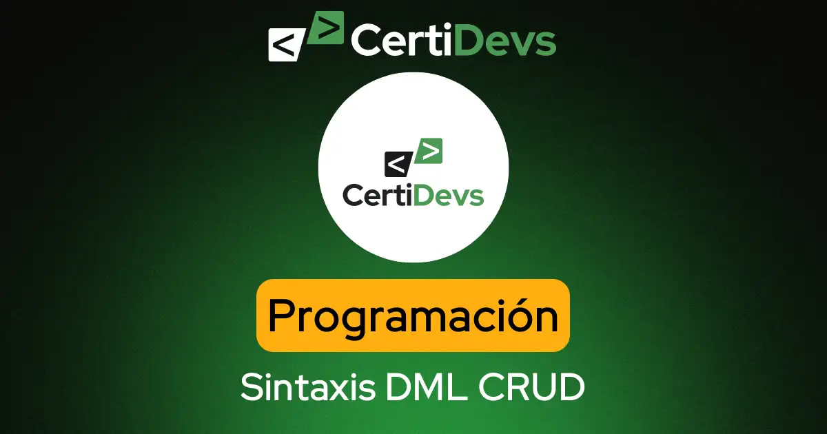Sintaxis DML CRUD en SQL: domina operaciones básicas de bases de datos